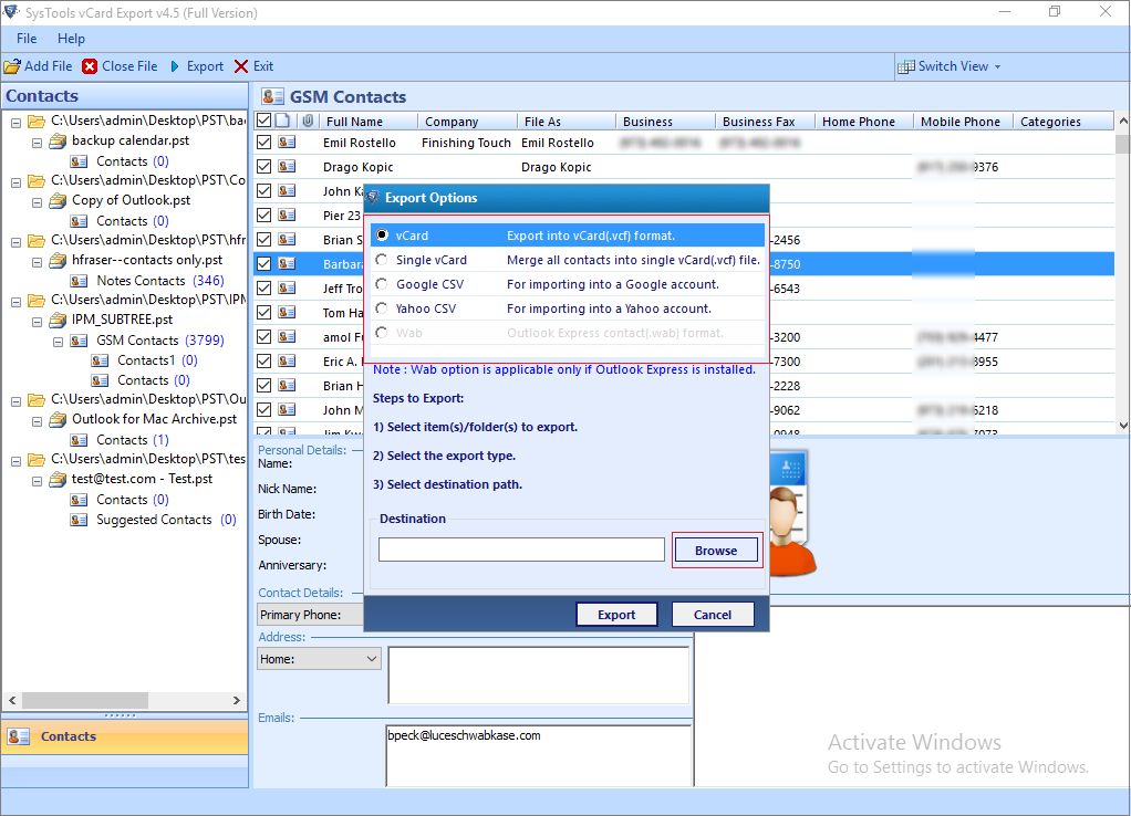 How To Export Address Book From Outlook 2013 Pagimport