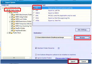 Export Public Folders to PST Exchange 2016 | Complete Method
